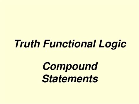 Image result for Truth-Functional Logic