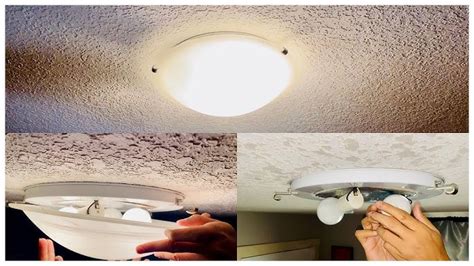Image result for How to Remove Light Fixture Cover