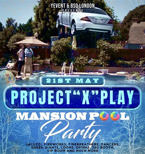 Image result for Project X Pool Sign