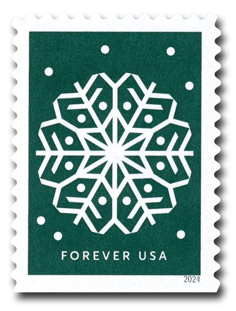 5951 - 2024 First-Class Forever Stamp - Winter Whimsy: Snowflake with ...