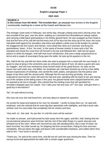 Image result for English Language Paper 1 Notes