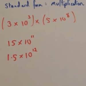 Image result for Standard Form Multiplication and Division ASMR