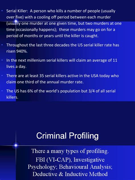 Image result for FBI Method of Profiling