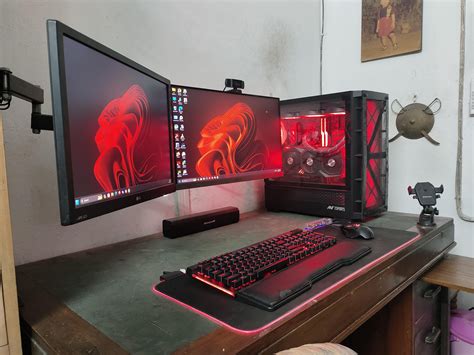 Image result for Red PC Set Up