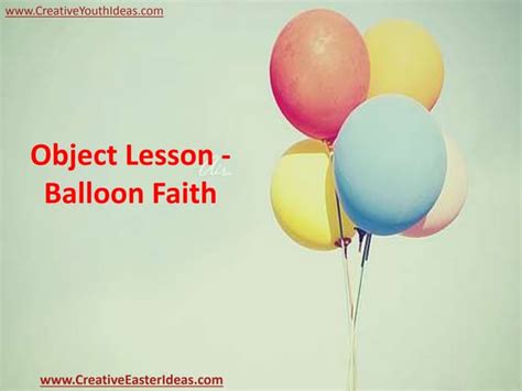 Image result for Object Lesson with Balloons