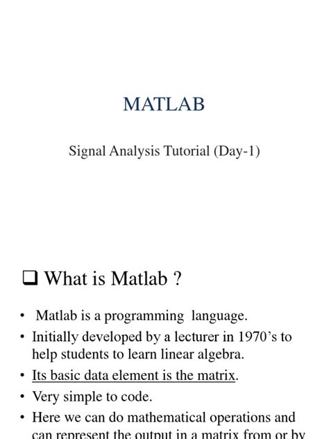 Image result for MATLAB Tutorial for Signals