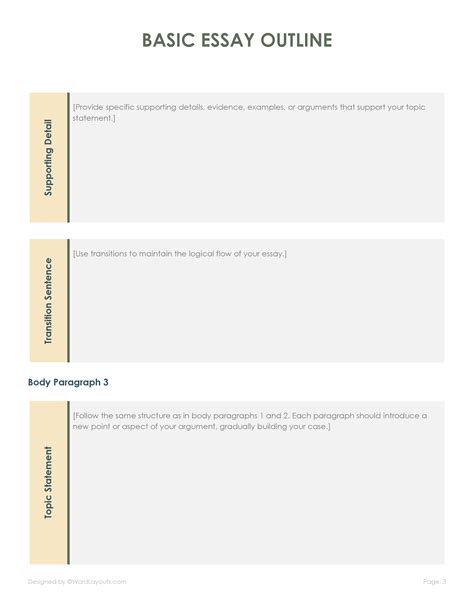 Image result for Basic Outline Format