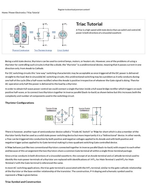 Image result for Triac Tutorial