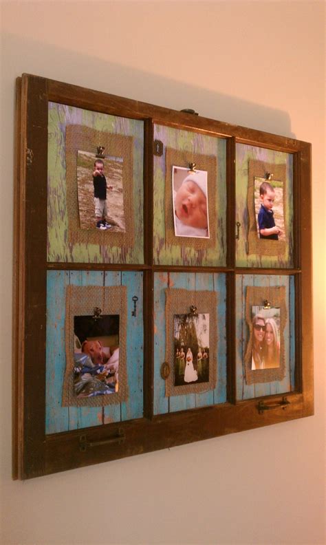 Image result for DIY Picture Frame Using Old Window