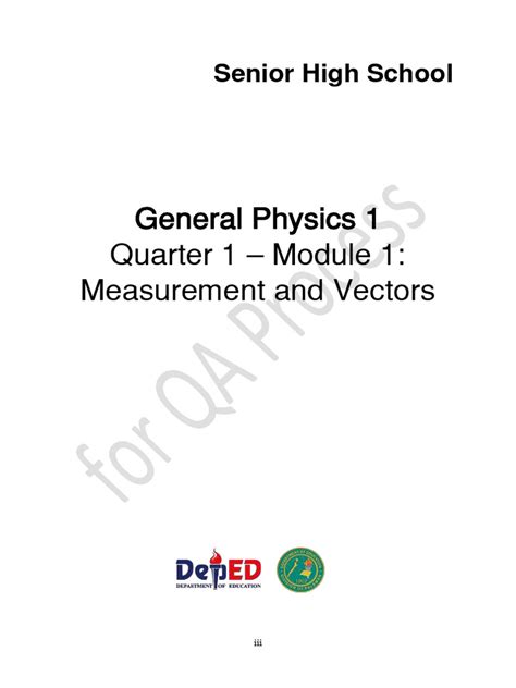 Image result for General Physics 1 Module 1 Grade 12