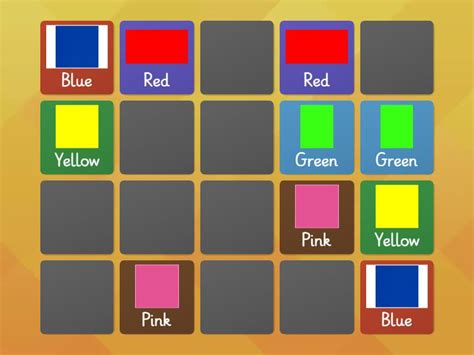 Image result for Color Memory Matching Card Game