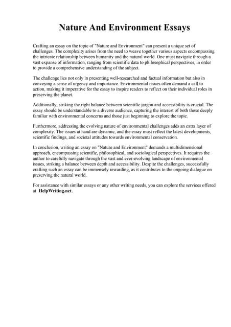 Image result for Descriptive Essay Example About Nature