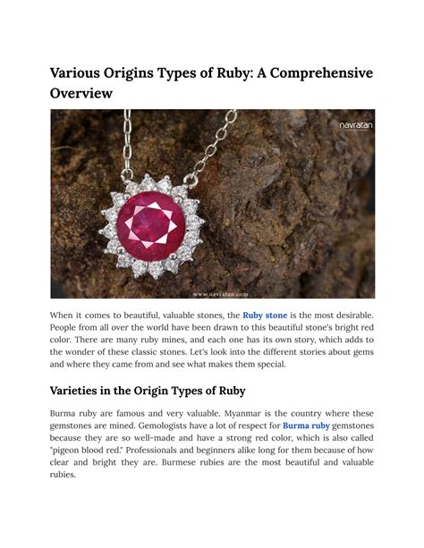 Image result for Different Types of Ruby