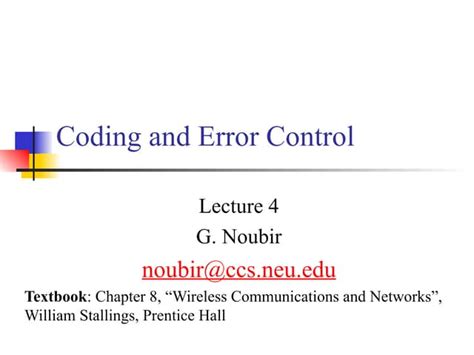 Image result for Error Control Coding by Costello Lin