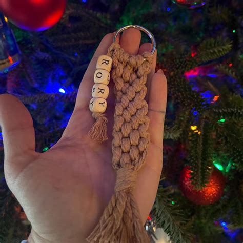 Image result for Personalized Macrame Keychain Tutorial