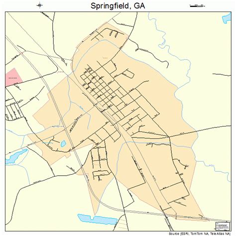 Image result for Springfield Georgia On Map
