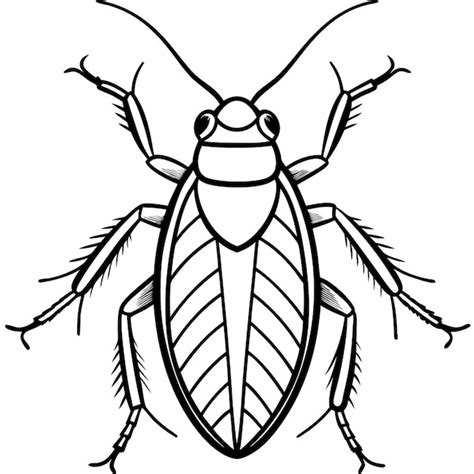 Image result for Cockroach Line Art