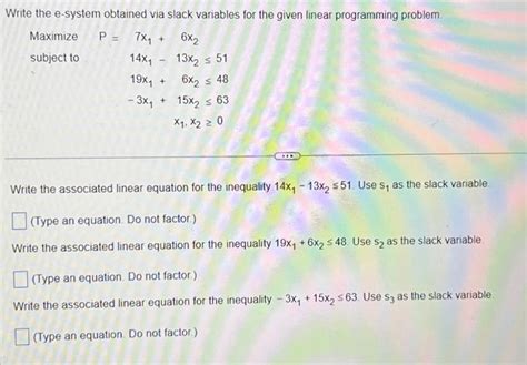 Image result for Slack Variable in Linear Programming
