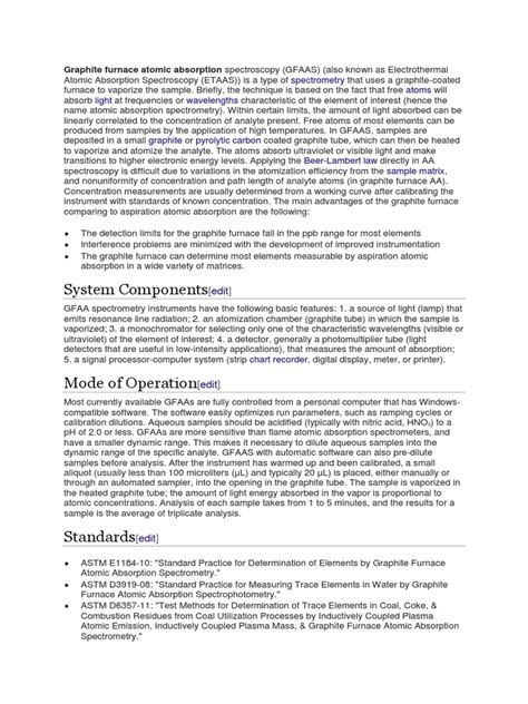 Image result for Graphite Furnace Atomic Absorption Spectroscopy