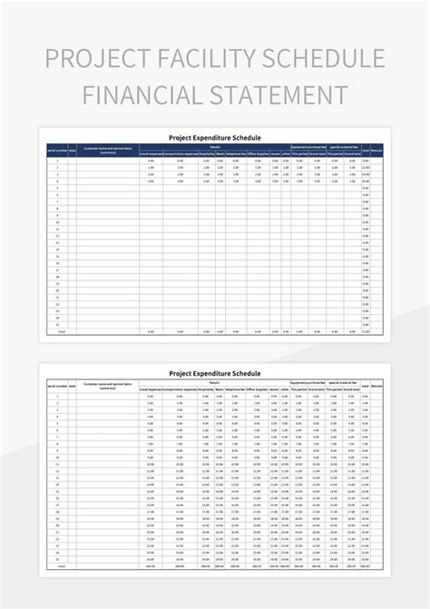 Image result for Project Financial Statement Example