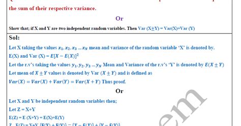 Image result for Variance of Sum of Random Variables