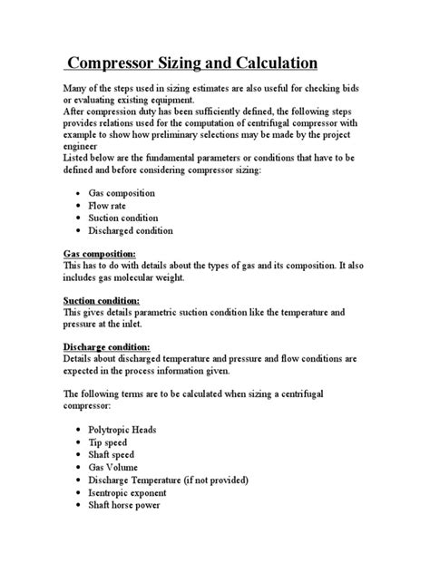 Image result for Compressor Design Calculation