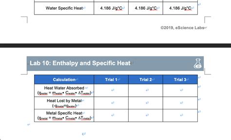Image result for Lab Enthalpy Student Guide Answers