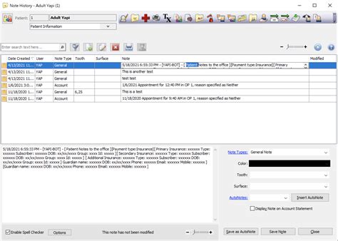 Image result for Eaglesoft Patient Notes