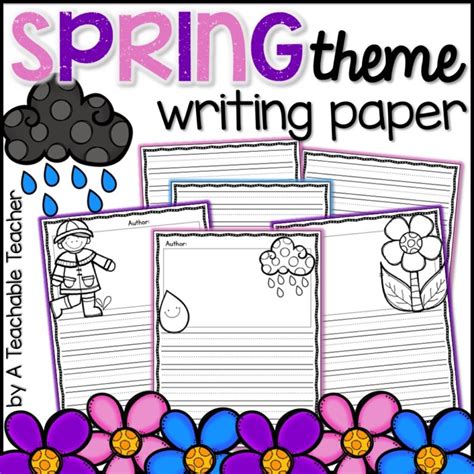 Image result for Spring Writing Page