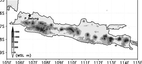 Image result for Java Island Topography Map