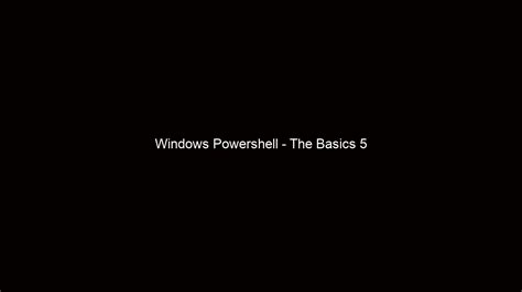 Image result for Windows PowerShell Basics