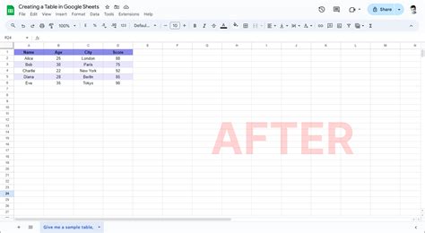 Image result for Google Sheets CreateTable