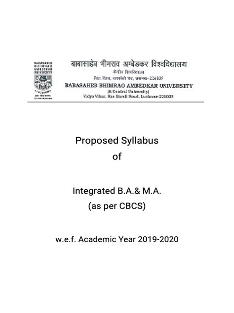 Image result for BA Programme Syllabus