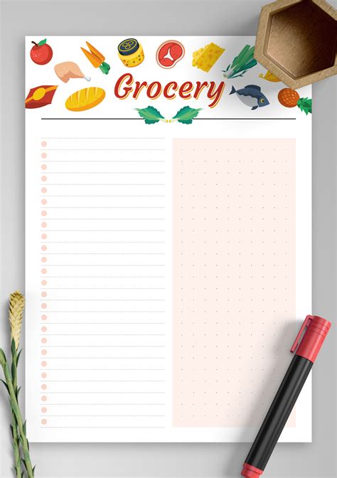 Image result for Shopping List Template Simple Note