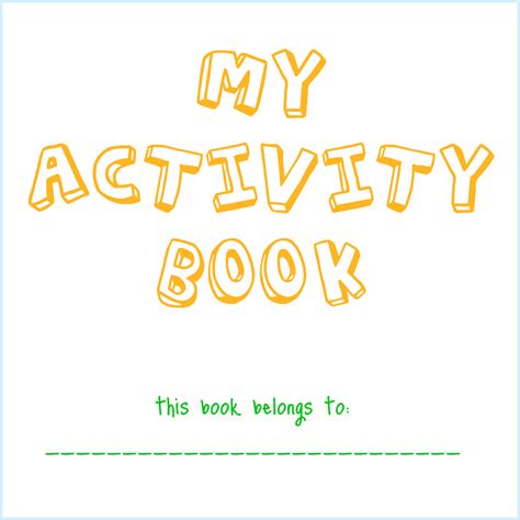 Image result for Activity Book Example