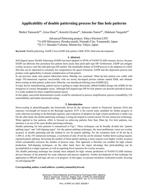 Image result for Beol Double Patterning Process