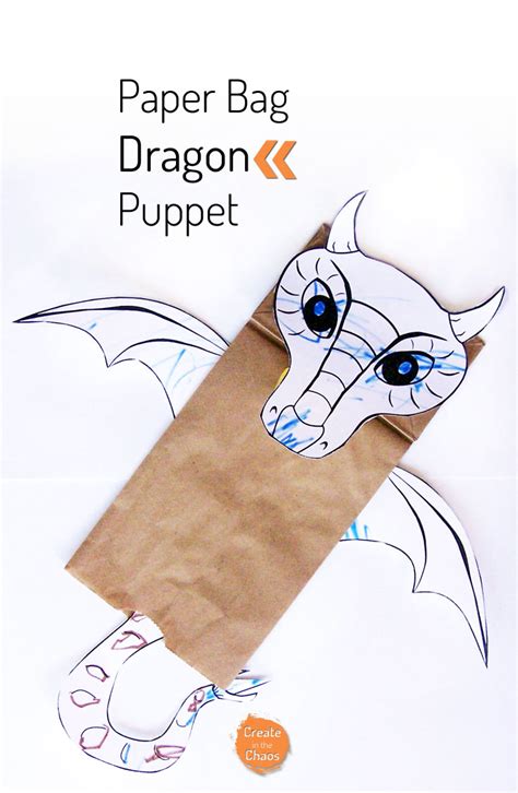 Image result for Paper Dragon Puppet Tutorial