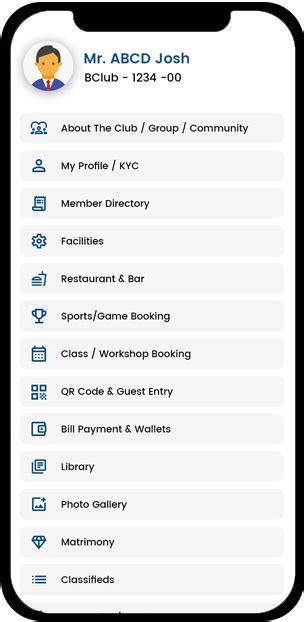 Image result for Club Management Software Mobile App Examples