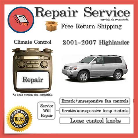 Image result for 2005 Highlander Climate Control Repair