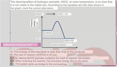 Image result for H2O2 Decomposition Graph