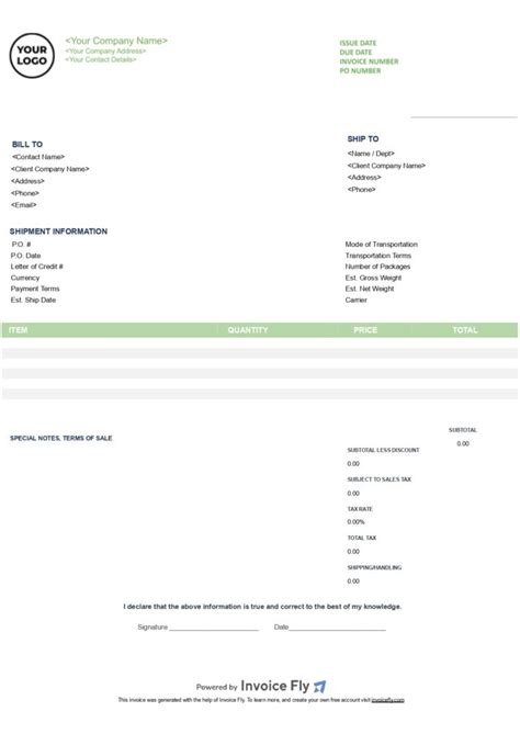 Image result for Free Contractor Invoice Form Templates