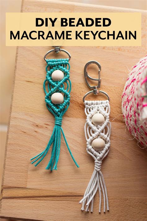 Image result for Mini Macrame Keychain Tutorial