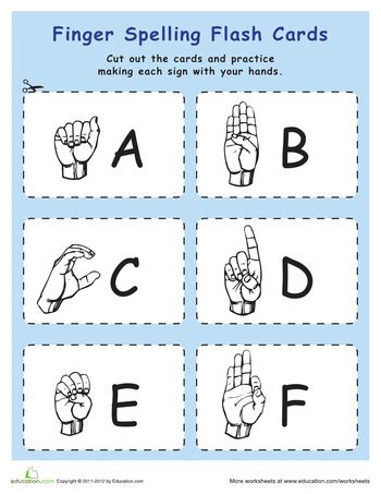 Image result for Free Sign Language Flash Cards