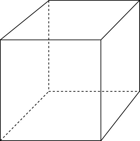 Image result for Cube Line Drawing
