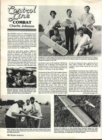 Image result for Control Line Combat