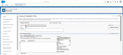 Image result for How to Create an Account Validation Rule