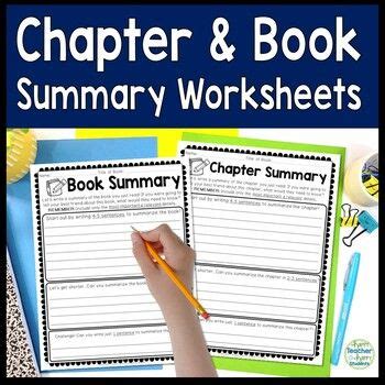 Image result for Summarizing a Book Worksheet
