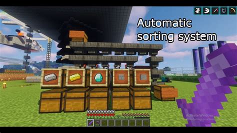 Image result for Minecraft Automatic Sorting System Small