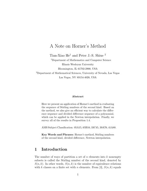 Image result for Horner's Method Numerical Analysis