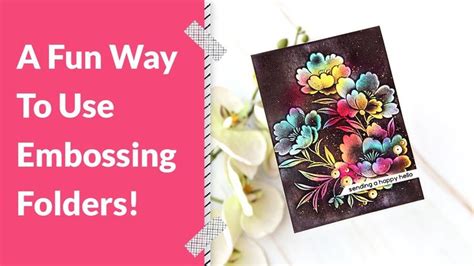 Image result for How to Use Embossing Powder with Embossing Folder